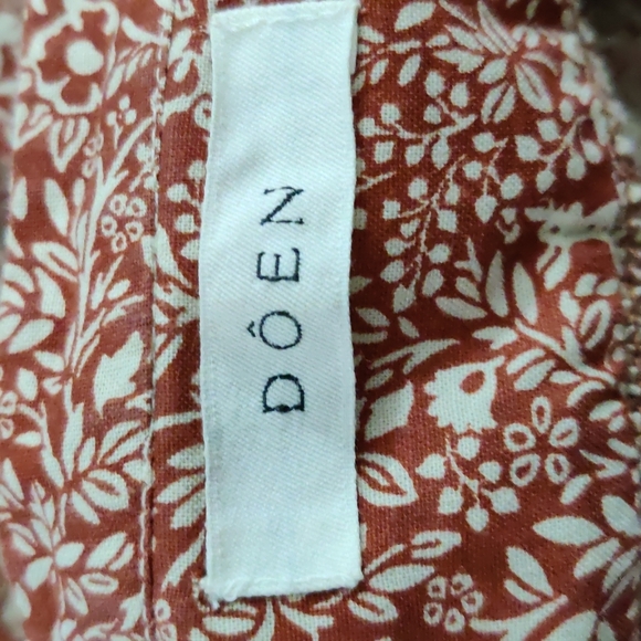 Doen | Tops | Doen Okeeffe Top In Rust Prancing Fawn Small | Poshmark
